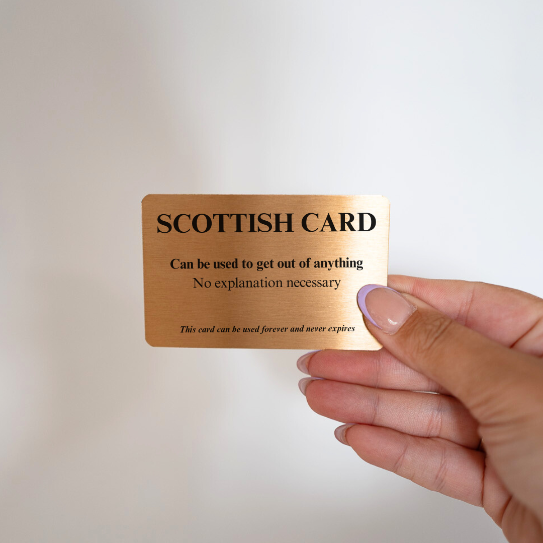 Scottish Card - Get Out Of Anything Cards