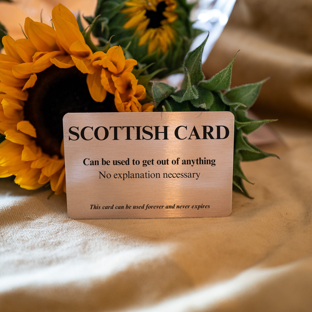 Scottish Card - Get Out Of Anything Cards