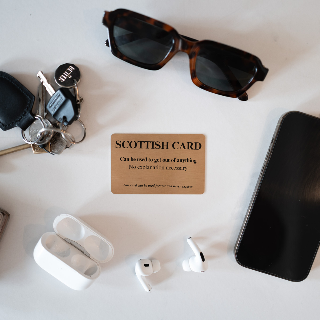 Scottish Card - Get Out Of Anything Cards