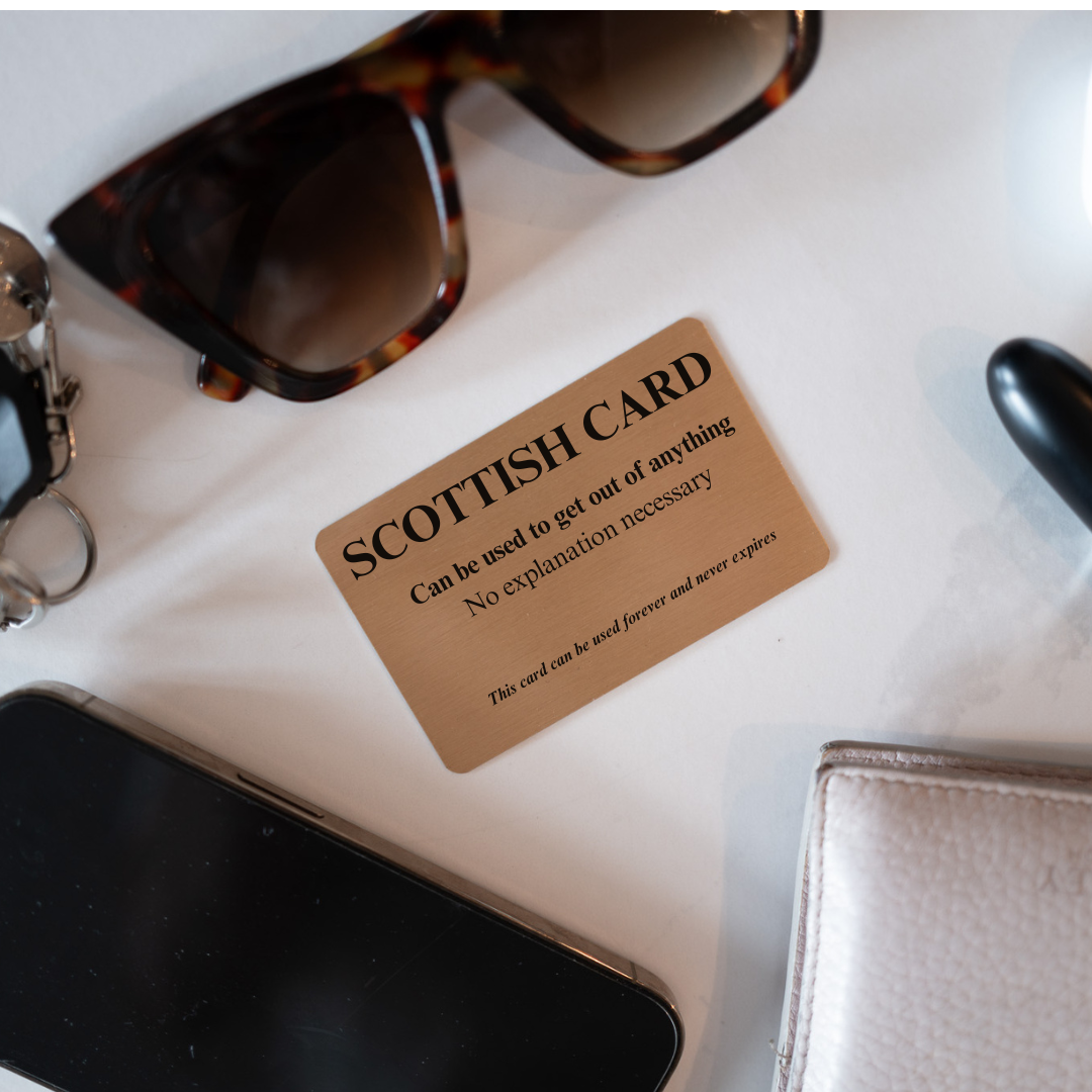 Scottish Card - Get Out Of Anything Cards